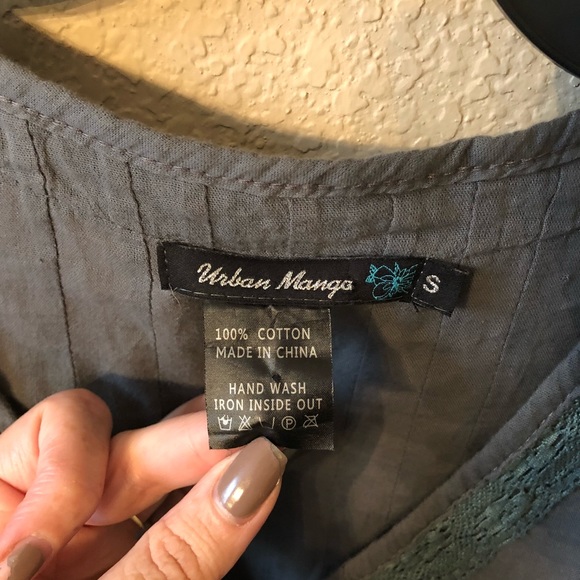 Urban Mango | Tops | Urban Mango Lace Tunic | Poshmark